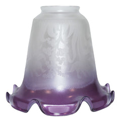 Vianne Violet Etch Light Lamp Shades | Otteson Glass