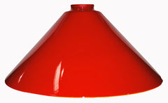 Vianne Cased Red Lamp Shade 14" Cone – Otteson Glass