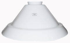Vianne Cased Opal Ripple Lamp Shade 14" Cone – Otteson Glass